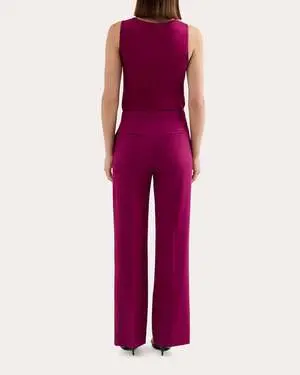 ARGENT Seasonless Wool Wide-leg Trousers