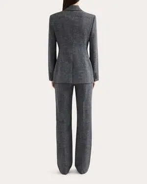ARGENT Textured Wool Collared Blazer