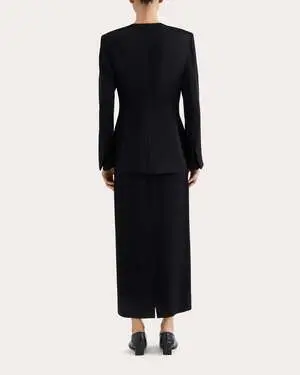 ARGENT Neat Collarless Blazer