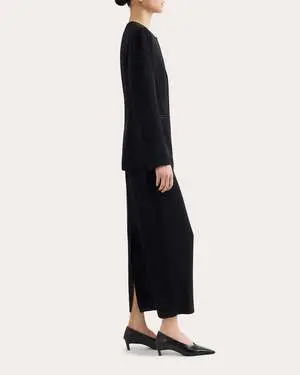 ARGENT Neat Collarless Blazer