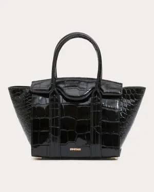 Simkhai Nicola Croc-embossed Leather Mini Tote Bag