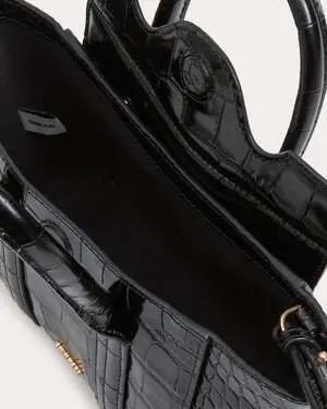 Simkhai Nicola Croc-embossed Leather Mini Tote Bag