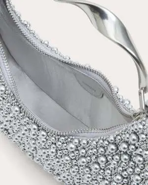 Simkhai Evelyn Beaded Crescent Handbag