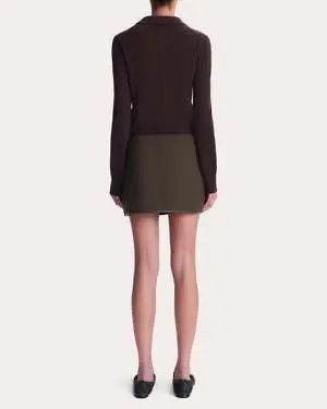 Simkhai Constance Cashmere Shrunken Polo