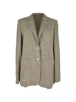 MAX MARA Plaid Single-breasted Blazer