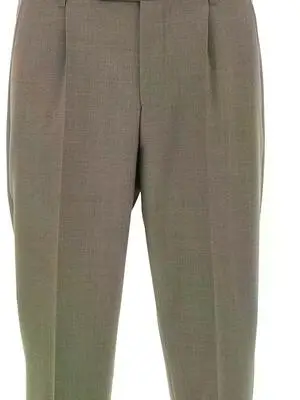 BOSS Pleated Relaxed-fit Trousers In Virgin Wool