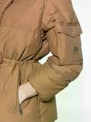Moncler Himalaya Hooded Short Down Jacket - Brown
