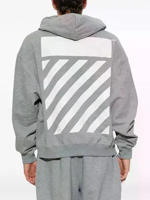 L/AB C/O OFF-WHITE Diagonals Logo-print Hoodie