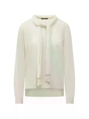 Fabiana Filippi Scarf-detail Sweater - Neutrals