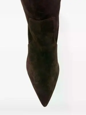Paris Texas Pointed-toe Block-heel Boots