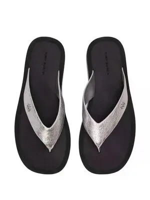 Tory Burch Crinkle-effect Platform Sandals