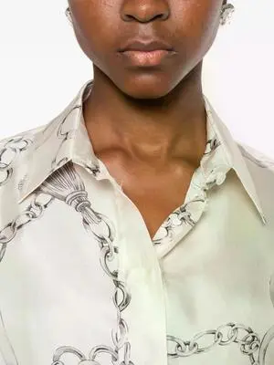 CALIBAN Chain-print Shirtdress