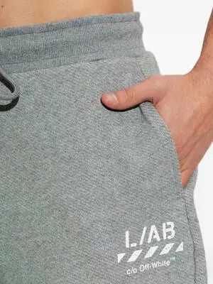 L/AB C/O OFF-WHITE Logo-print Drawstring Track Pants