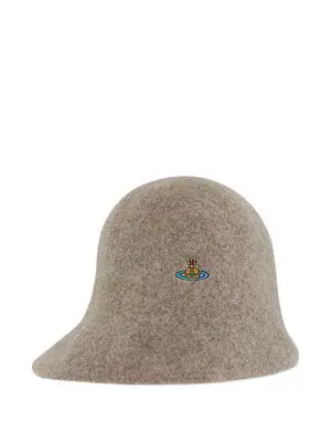VIVIENNE WESTWOOD Basque Cloche Hat - Neutrals