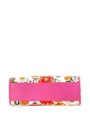 Gucci Convertible Flora Canvas Medium Tote Bag - Pink