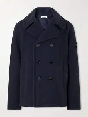 Stone Island Double Breasted Coats For Men