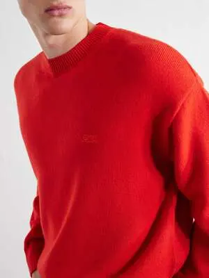 Loewe Anagram-embroidered Cashmere-blend Sweater