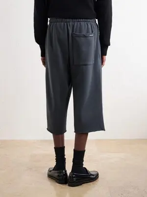 NAHMIAS Hoops 24 Straight-leg Cropped Cotton-jersey Sweatpants