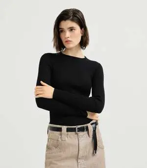 Brunello Cucinelli Cashmere-blend Ribbed Sparkle Sweater