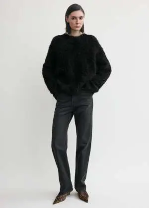 TOTEME Boxy Alpaca Knit - Black