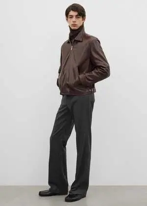 TOTEME Zip Leather Jacket