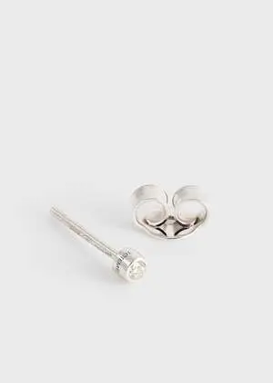 TOTEME Mini Diamond Studs /white
