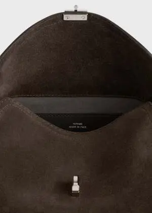 TOTEME T-lock Suede Clutch