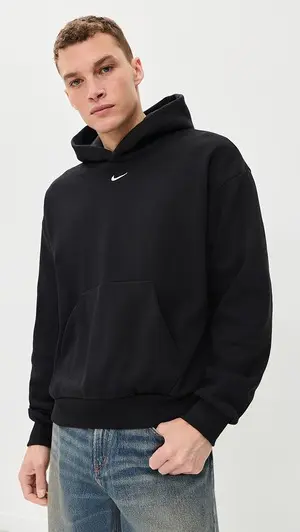 Nike Solo Swoosh Hoodie - Total Black/sail