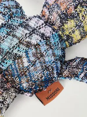Missoni Salina Rabbit Sequined Crochet-knit Keychain