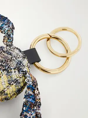 Missoni Salina Rabbit Sequined Crochet-knit Keychain
