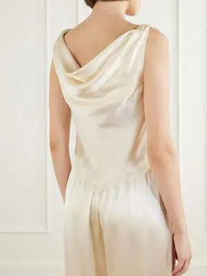 DÔEN Manon Gathered Silk Top