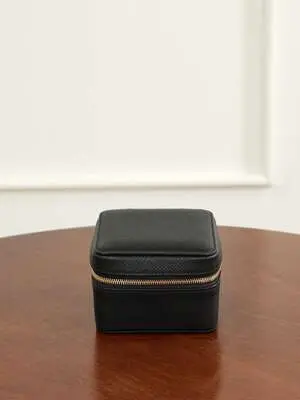 Smythson Panama Mini Leather Jewelry Box
