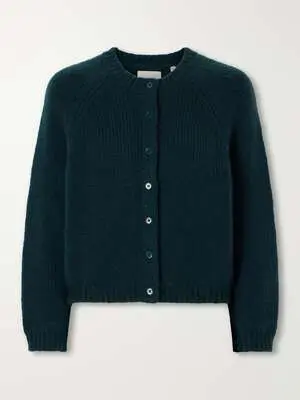 DÔEN Darcy Wool And Cashmere-blend Cardigan - Emerald