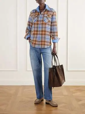 GOD'S TRUE CASHMERE Nomad Checked Cashmere Shirt