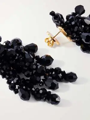 Simone Rocha Wilted Chandelier Crystal Earrings