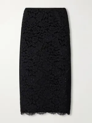 DÔEN Nandette Lace Knee-length Skirt - Black