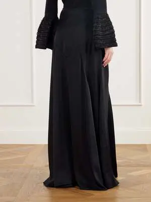Stella McCartney Paneled Satin Maxi Skirt