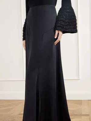 Stella McCartney Paneled Satin Maxi Skirt