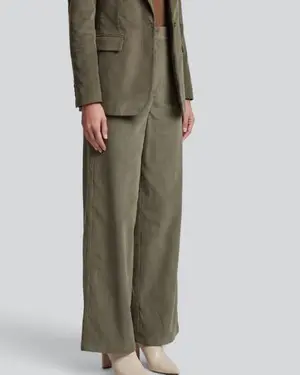LORDS OF HARLECH Velvet High-rise Pant
