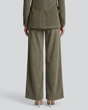 LORDS OF HARLECH Velvet High-rise Pant