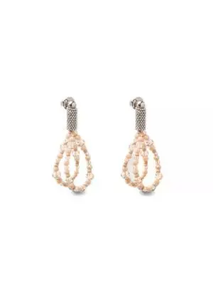 Peserico Crystal-pendant Drop Earrings