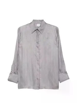 CALIBAN Vertical-stripe Shirt - Grey