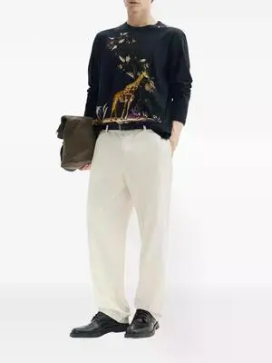 Etro Giraffe-print Long-sleeve T-shirt