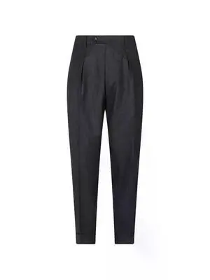 BERWICH Chiaia Pleated Trousers - Grey