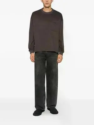 Comme Des Garçons Chest-pocket Long-sleeve T-shirt - Grey