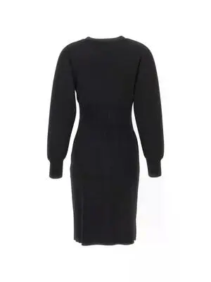 KAOS Button-up V-neck Midi Dress