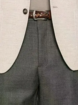 BRIGLIA 1949 Pleated-detail Wide-leg Trousers