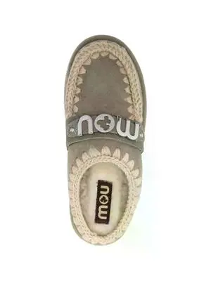 Mou Bounce Leather Clogs