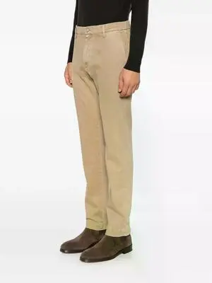 JACOB COHЁN Logo-patch Straight-leg Trousers