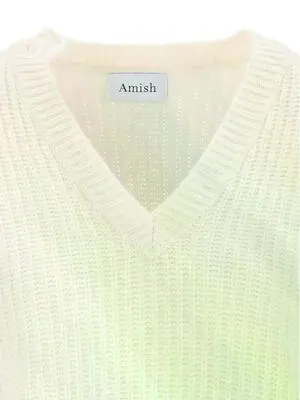 AMISH SUPPLIES V-neck Distressed Jumper